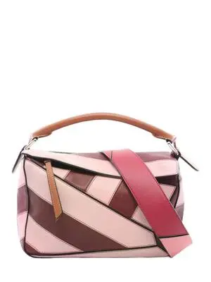 Loewe Loewe 2010s Small Puzzle Shoulder Bag Pink