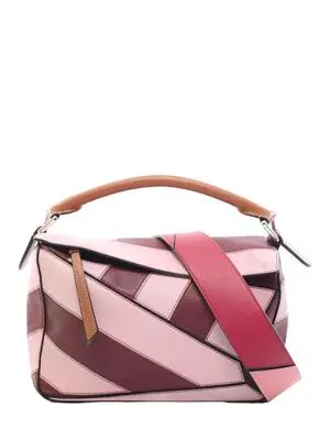 Loewe Loewe 2010s Small Puzzle Shoulder Bag Pink