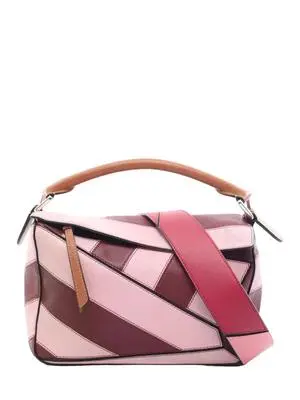 Loewe 2010s Small Puzzle Shoulder Bag Pink