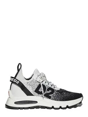 Dsquared2 Run Ds2 Knit Sneakers - Black