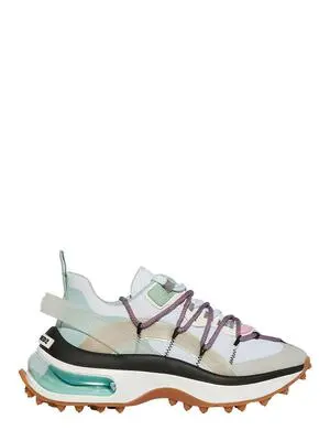 Dsquared2 Nylon And Microfibre Paneled Sneakers - Beige