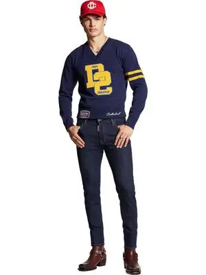 Dsquared2 Dark Rinse Wash Skater Jeans - Blue