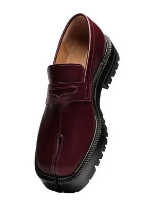 MAISON MARGIELA Tabi Loafers - Bordeaux