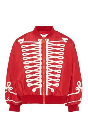 Stella McCartney Embellished Bomber Jacket - Red