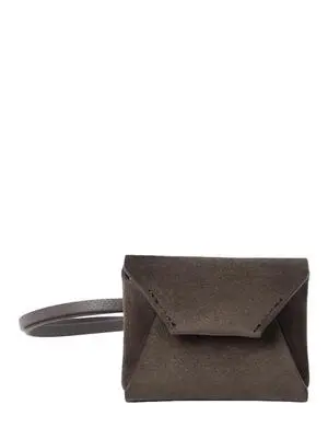 Brunello Cucinelli Suede Handbag Charm - Rust-brown