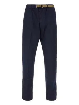 WHITE SAND Belted Casual Trousers - Black