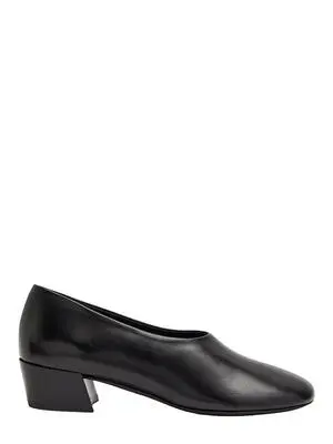 Khaite Marcy 30 Leather Pumps - Black