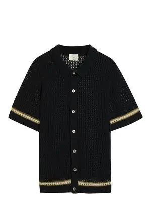CHE Benicio Crot-knit Shirt - Black