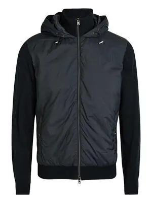 Herno Quilted Hooded Cotton Jacket - Navy