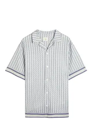 CHE Galliano Printed Woven Shirt - Light Blue