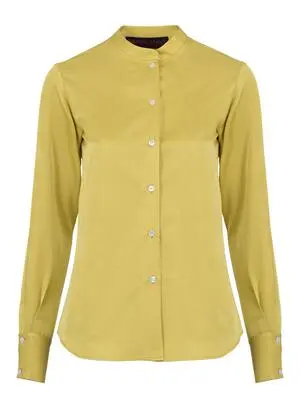Martin Grant Classic Cut Wool Top - Yellow