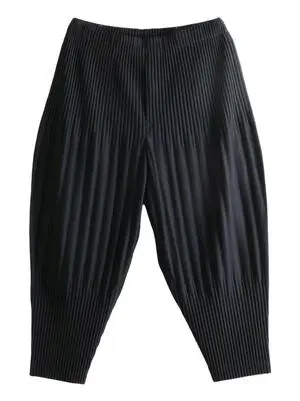 Issey Miyake Homme Plissé Pleated Trousers - Black