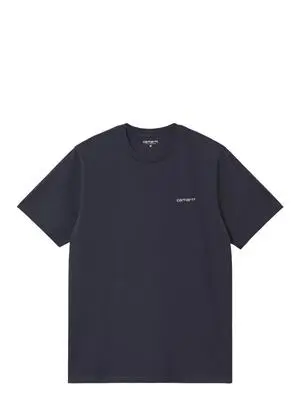 Carhartt Work In Progress Logo Cotton T-shirt - Blue