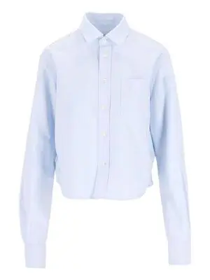 AMI Paris De Coeur Cotton Shirt - Sky Blue
