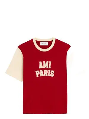 AMI Paris Logo T-shirt - Red
