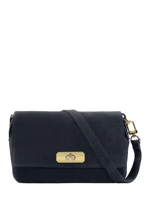 APATCHY LONDON The Maisie Midi Suede Bag
