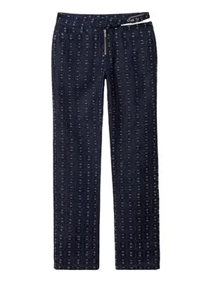 JAKKE Zenith Jeans With Asymmetrical Cutout - Blue