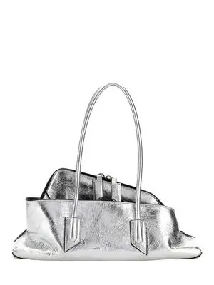 Attico THE ATTICO La Passeggiata Leather Handbag Silver