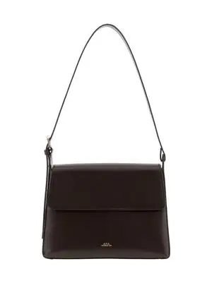 A.p.c. A.P.C. Dark Leather Shoulder Bag Brown