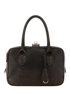 GOLDEN GOOSE Leather Vita Handbag - Brown