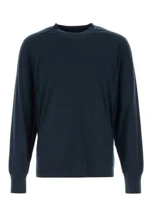TOM FORD Tom Ford Men Navy Blue Lyocell Blend T-Shirt Blue