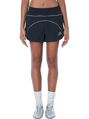 Balenciaga Elasticated Sports Shorts With Contrast Piping - Black
