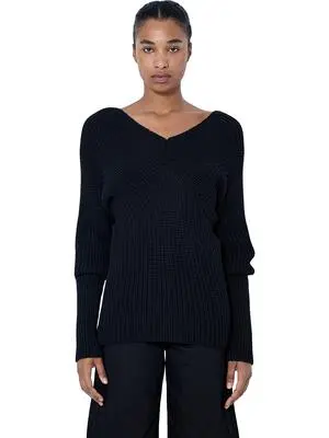 LEMAIRE LEMIARE Off-the-Shoulder Chunky Knit Jumper