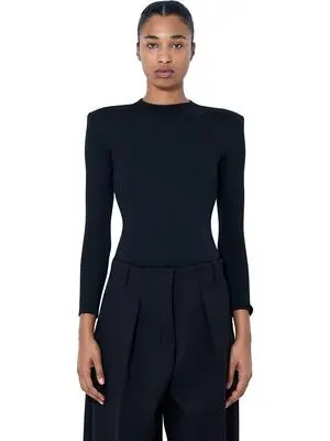 JIL SANDER JIL SANDER Long Sleeve Wool Bodysuit