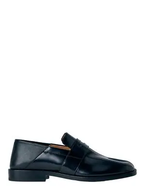 MAISON MARGIELA Tabi Leather Loafers - Black