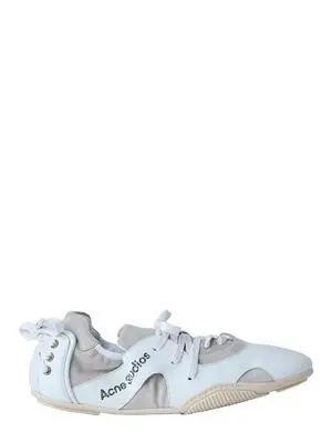Acne Studios Leather Lace-up Sneakers - White