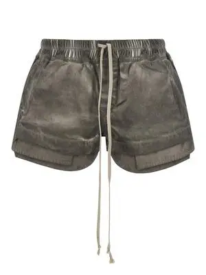 Rick Owens Fog Boxers' Relaxed Fit Cotton Jersey Shorts - Gray