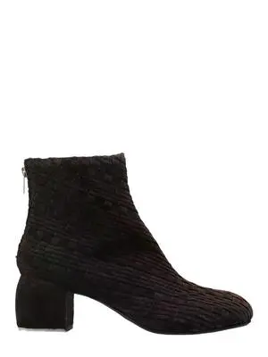Agl Woven Ankle Boots - Brown