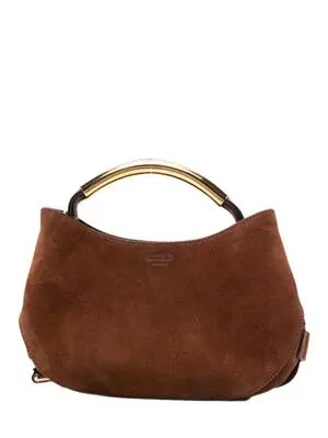 Moschino Suede Logo Detail Tote Bag - Brown