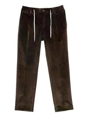 ARTE ANTWERP Roma Corduroy Drawstring Trousers - Brown