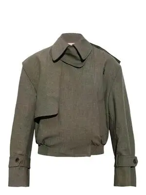 Christopher Esber Cropped Trench Jacket - Grey