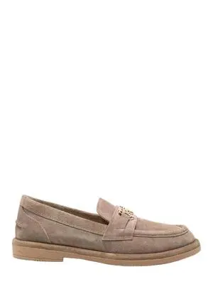 SERGIO MORETTI FIRENZE Suede Horsebit Loafers - Neutrals