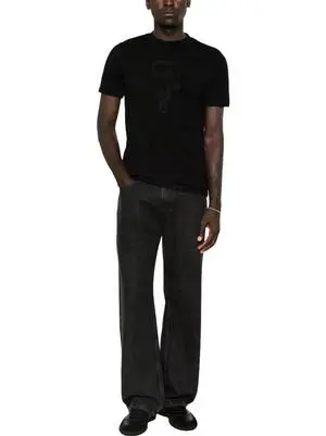 Karl Lagerfeld Ikonik Embroidered T-shirt - Black