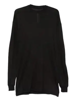 Rick Owens Long Sleeve Crewneck Sweater - Grey