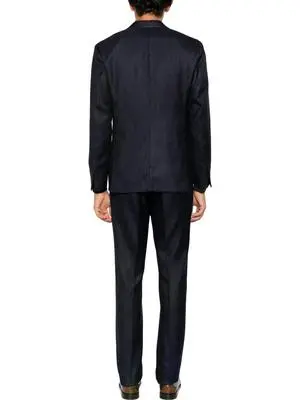 LARDINI Single-breasted Wool Suit - Blue