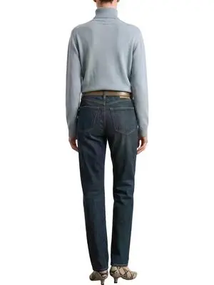 SEMPER Roll-neck Cashmere Sweater - Blue