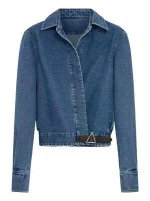 16Arlington 16Arlington Jolie Belted Denim Jacket Blue