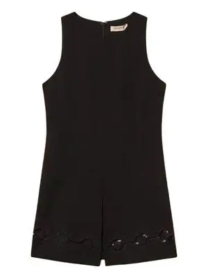 TWINSET Floral Embroidery Tunic - Black
