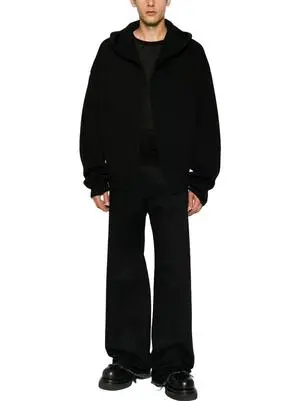Rick Owens Geth Raw-cut Wide-leg Jeans - Black