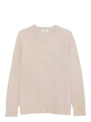 ATOMO FACTORY Crew Neck Long Sleeve Sweater - Neutrals