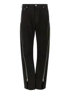 Rick Owens Bolan Banana Jeans With Zip Detail - Black