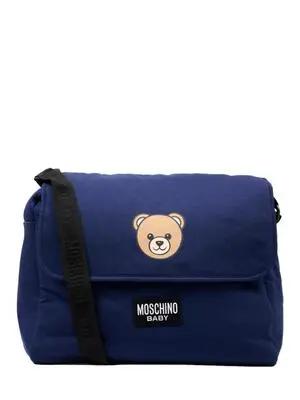 Moschino Teddy Bear Patch Shoulder Bag - Blue