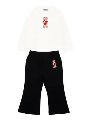 Moschino Teddy Bear Motif Tracksuit - Black