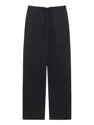 DUNST Drawstring Casual Pants - Black