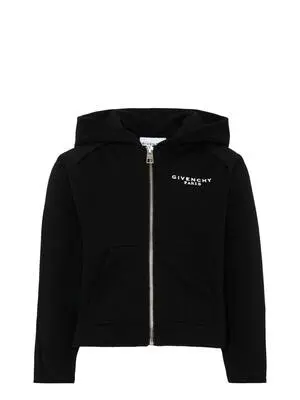 Givenchy Logo-print Zip-up Hoodie - Black