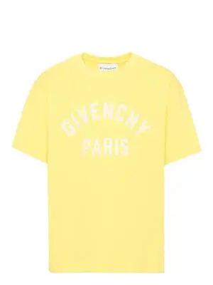 Givenchy Logo Print Short Sleeve T-shirt - Yellow